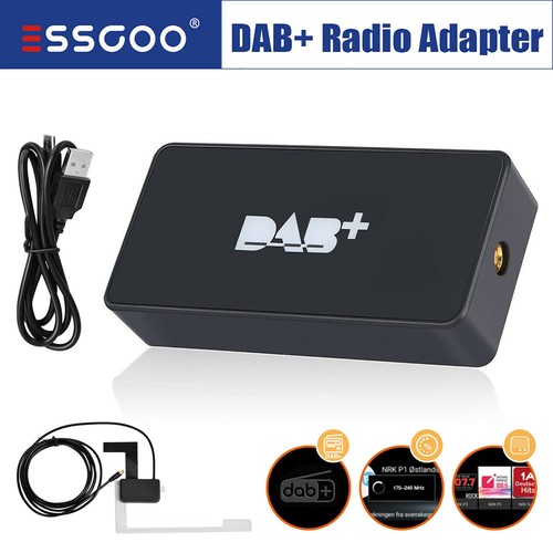 ESSGOO DAB+ Box Adapter Tuner FM-Übertragung Empfänger für Android ...