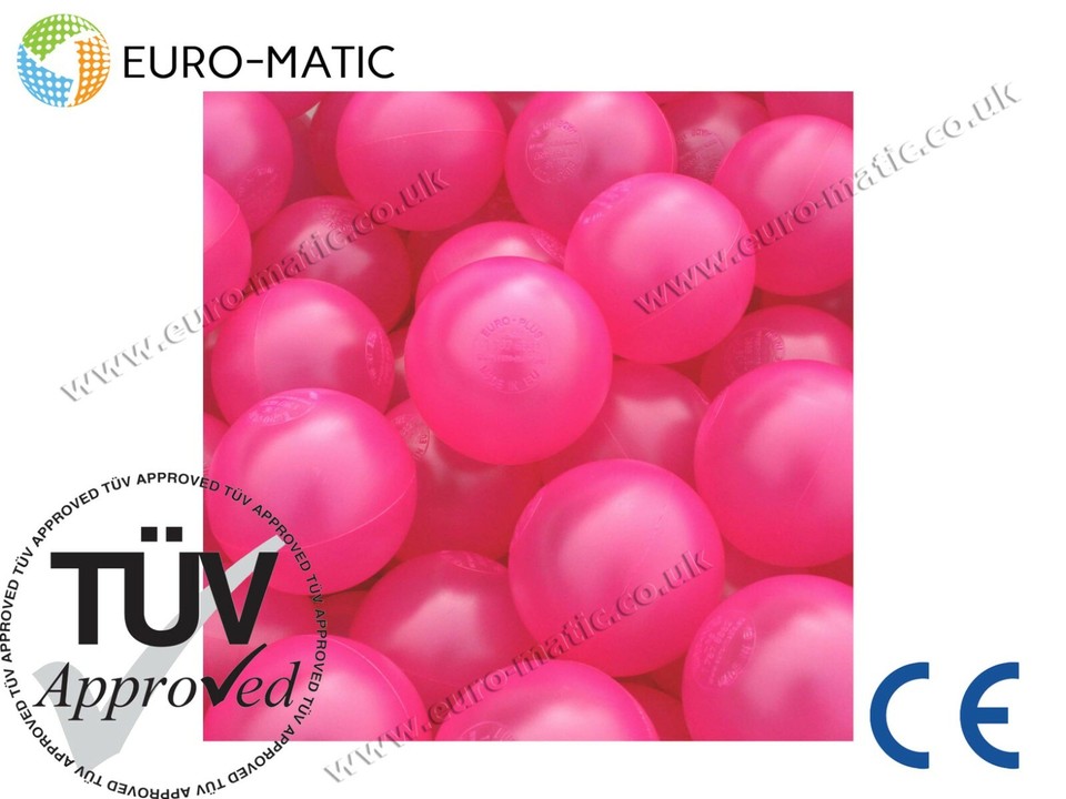 500 Euro-matic Soft Play Pen Pit Pool Balls COMMERCIAL GRADE 75mm *FREE ...