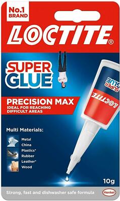 LOCTITE Super Glue 10g Bottle Precision Max Extra Long Nozzle Fast ...