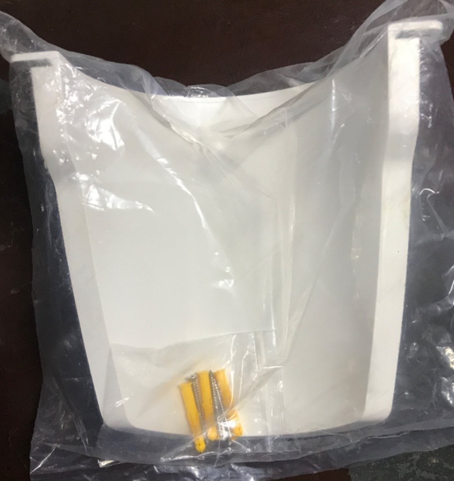 Gas Boiler Flue Rain Cover Guard Outlet Shield White Plastic incl ...
