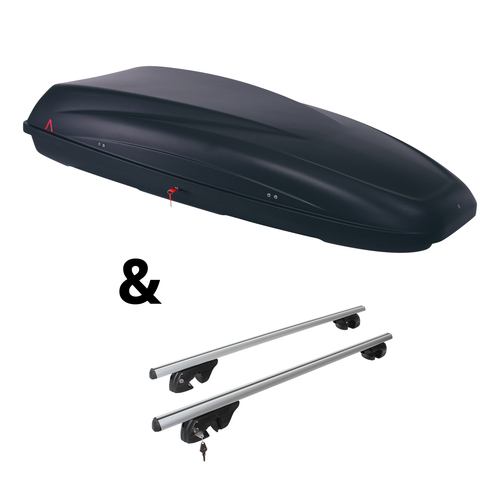 Für Dacia Logan Express FS - Dachträger Menabo Sherman & Dachbox Krono ...