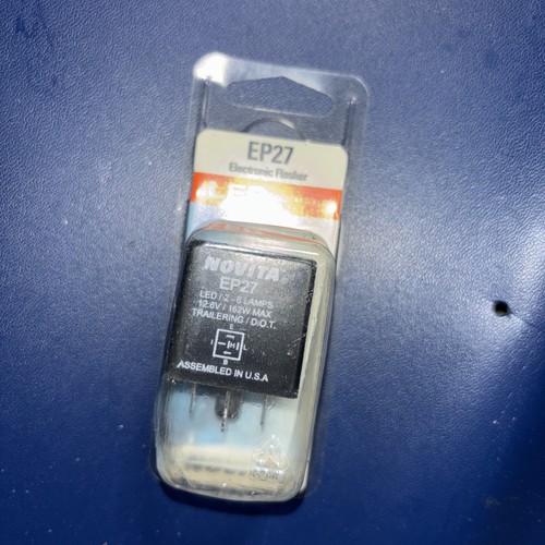 Novita EP27 5-Pin Electronic Turn Signal Flasher Relay Hazard LED Light ...