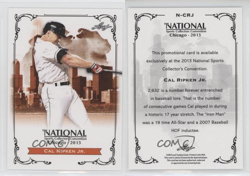 2013 Leaf National Convention Cal Ripken Jr #N-CRJ HOF 2wk | eBay