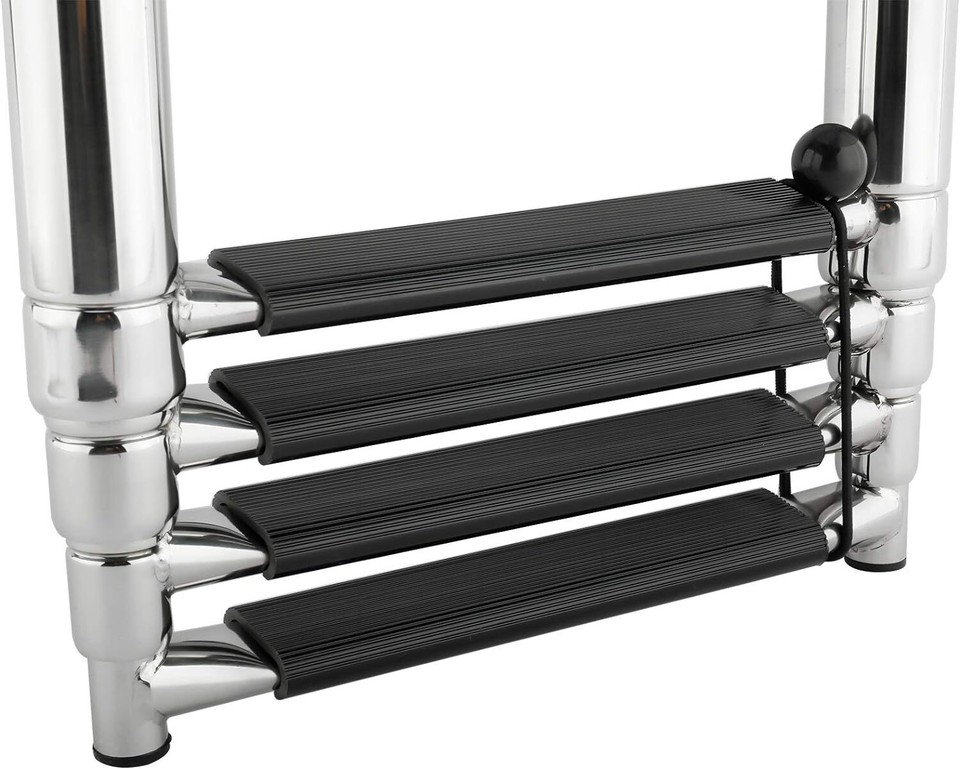 4 Step Ladder Stainless Steel Telescoping Extendable Marine Yacht ...