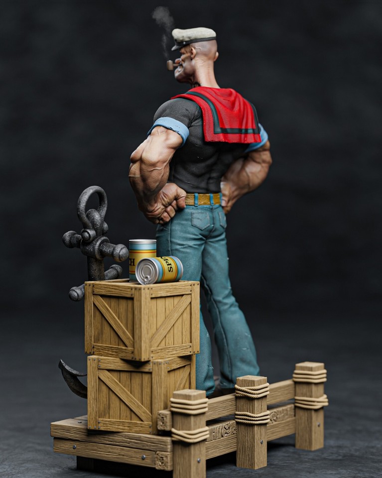 Popaye Painted 1/4 3D Printed 12K Figure Statue Resin Model Kit | eBay