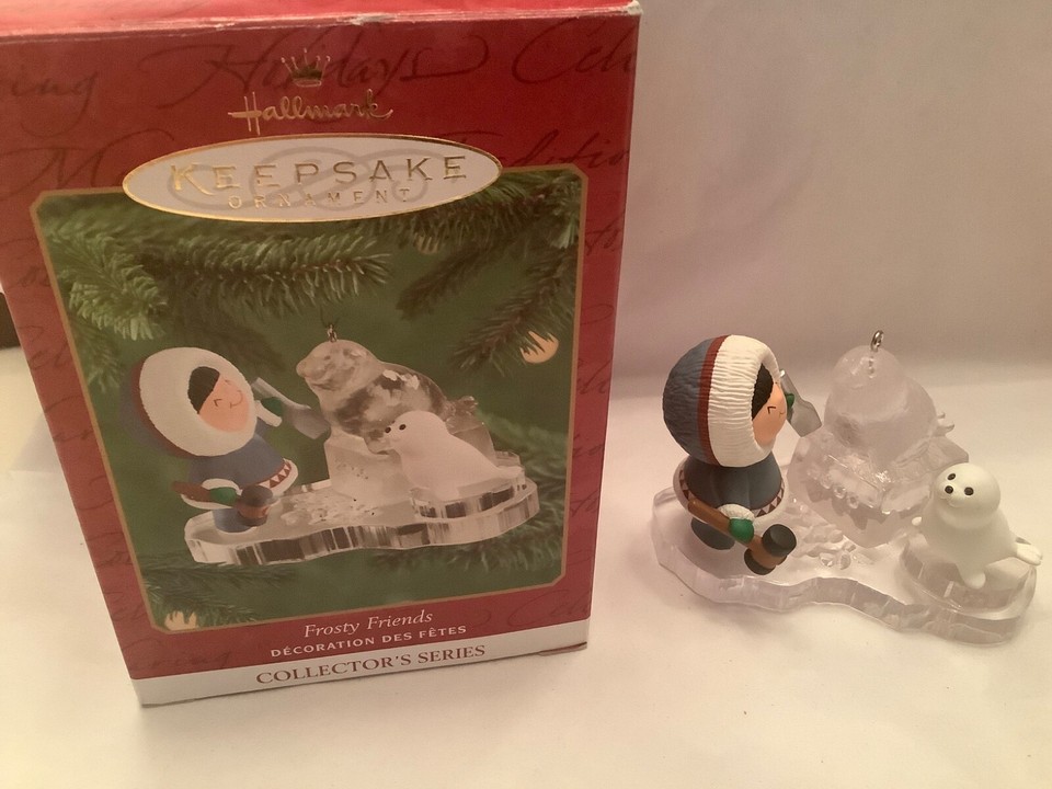 2000 Hallmark Frosty Friends Eskimo Christmas Ornament with BOX #21 in ...