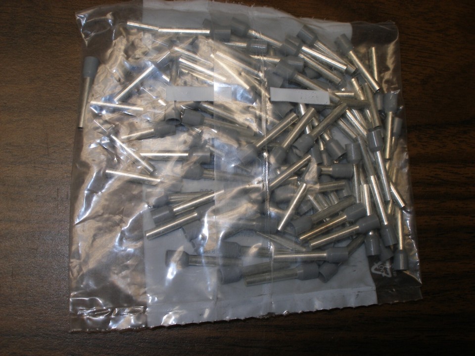 Phoenix Contact Ferrules Ord. No. 3200593 AI-18GY - 12 AWG - Gray - 12 ...