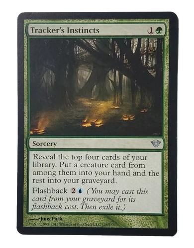 MTG Magic The Gathering Card Tracker's Instincts Sorcery Green Dark ...