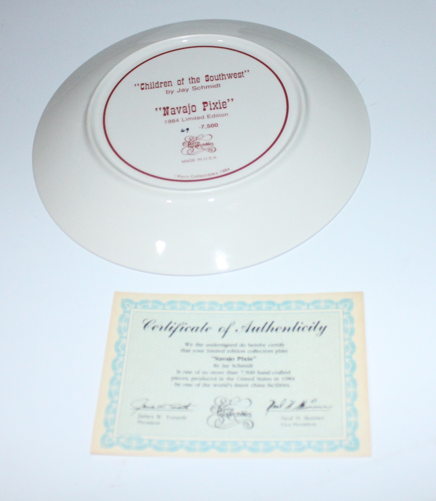 KERN COLLECTIBLES PLATE 1984 NAVAJO PIXIE CHILDREN OF THE SOUTHWEST | eBay