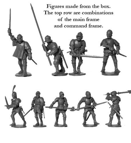 Perry Miniatures WR50 - WOTR Foot Knights 1450-1500 - 28mm PLASTIC BOX ...