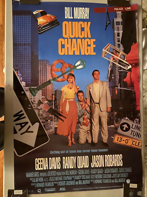 Quick Change Movie Poster - Bill Murray - 40 x 27 - Rolled | eBay