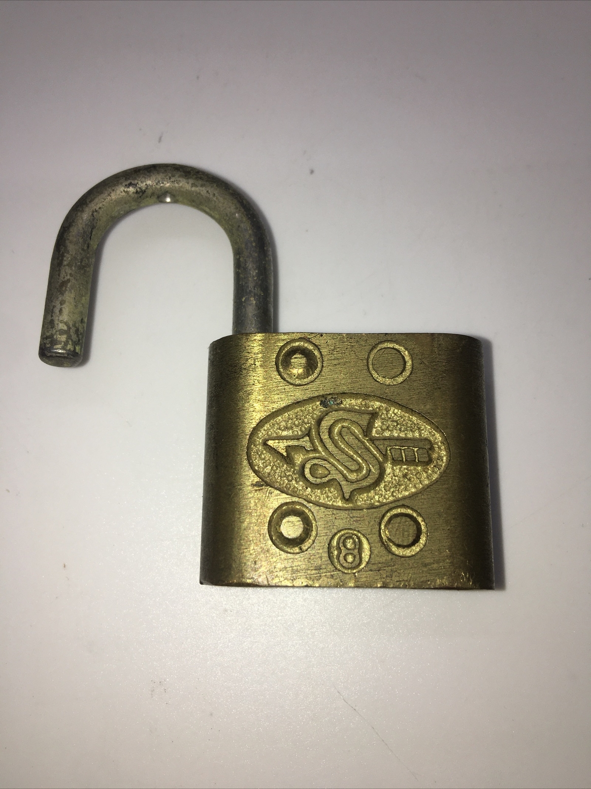 Vintage Original Slaymaker RFD Brass PadLock No Key | eBay
