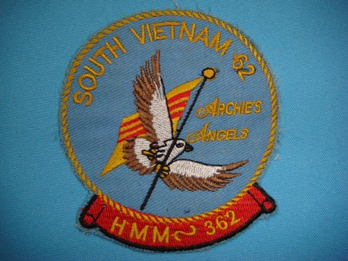 VIETNAM WAR PATCH, USMC HEAVY HELICOPTER HMM-362 ARCHIE'S ANGELS | eBay