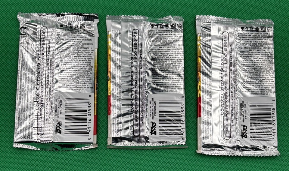 2011 Topps Update baseball sealed 8 card pack lot of 3 Possible Trout ...