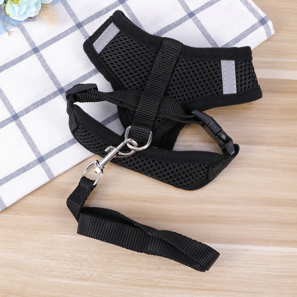 Mesh Harness with Vest Collars Chest Back Chest Strap Pet Supplies ...