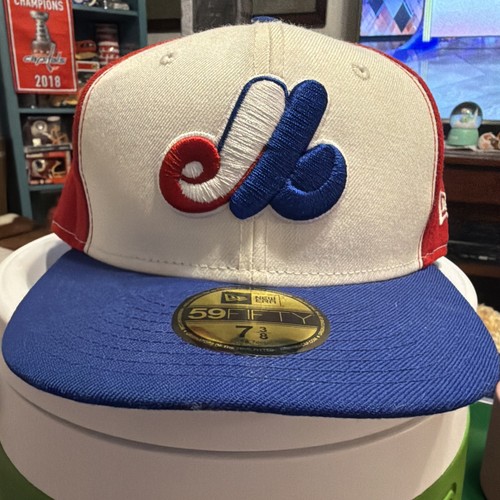 MLB Montreal Expos New Era Fitted Cap Hat NWT Size 7 3/8 Rare. | eBay