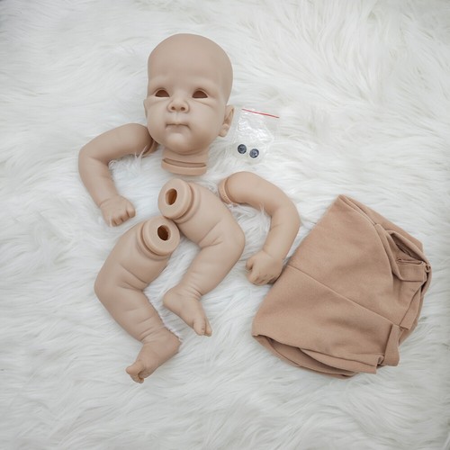 19" Unpainted Reborn Dolls Kit Girl Boy Blank Mold DIY Toy Gift Cloth ...