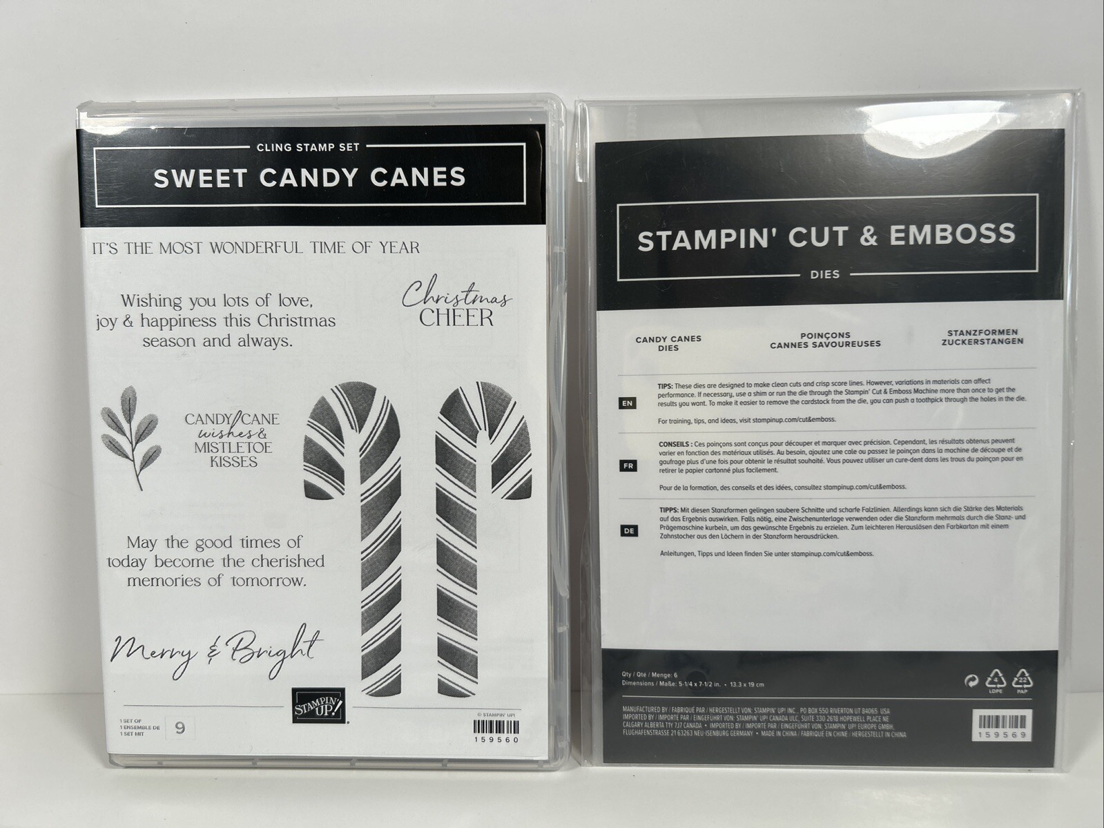 Sweet Candy Canes Stamp Set + Candy canes Dies New! | eBay