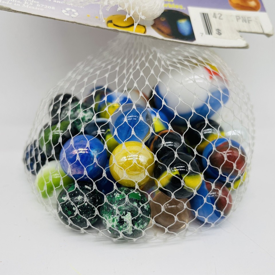 Vintage Mega Marbles Collector Marbles- Pearl - Unopened Net Bag | eBay