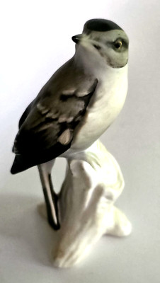 Vintage Goebel Porcelain Mocking Bird Figurine Statue Gray Germany EXC ...