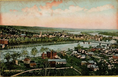 Air Aerial General View of Marietta Ohio OH Postcard B22 | eBay