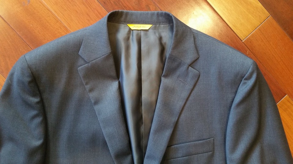 Hickey Freeman Gray Beacon Fit Traveler Suit - Size 41 R - Extra Set of ...