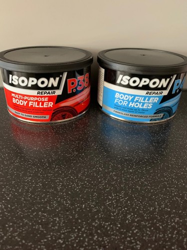 DAVID'S ISOPON U-POL P38 CAR BODY FILLER & P40 FIBRE GLASS CAR COMPOUND ...