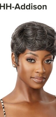 100% Human Hair Pixie style wigs - HH-ADDISON- 2 in 1- 9" and 12" Brown ...