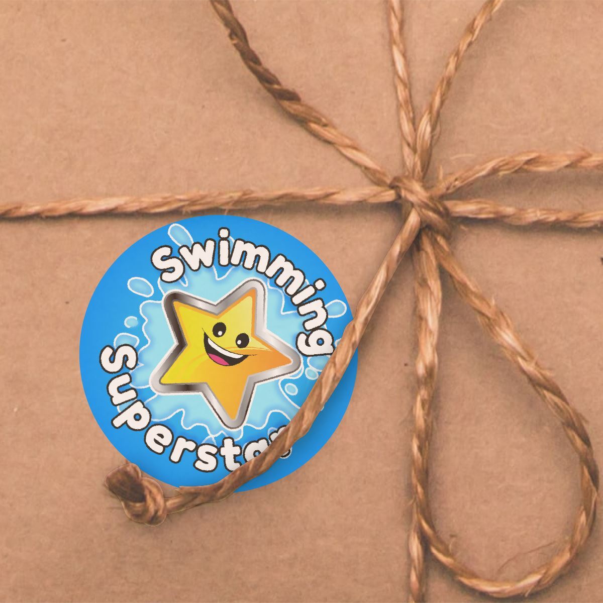 144 Swimming Rewards 30 mm Superstar Reward Stickers for School ...