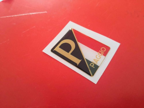 1 Resin Coated Sticker 3D PIAGGIO Emblem Badge Vespa Old Rare | eBay