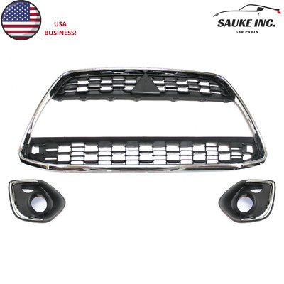 new 2013 2014 2015 Outlander Sport RVR front upper lower grille bezel ...