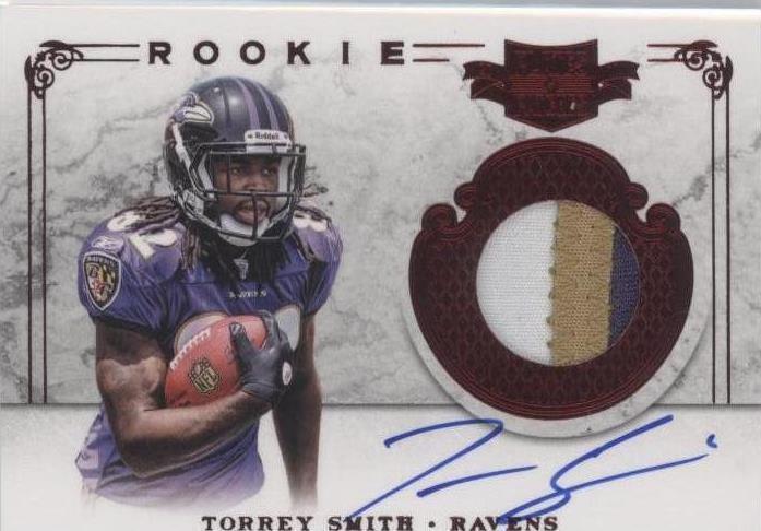 2011 Panini Plates & Patches - RPS Rookie Jersey Autograph Torrey Smith ...