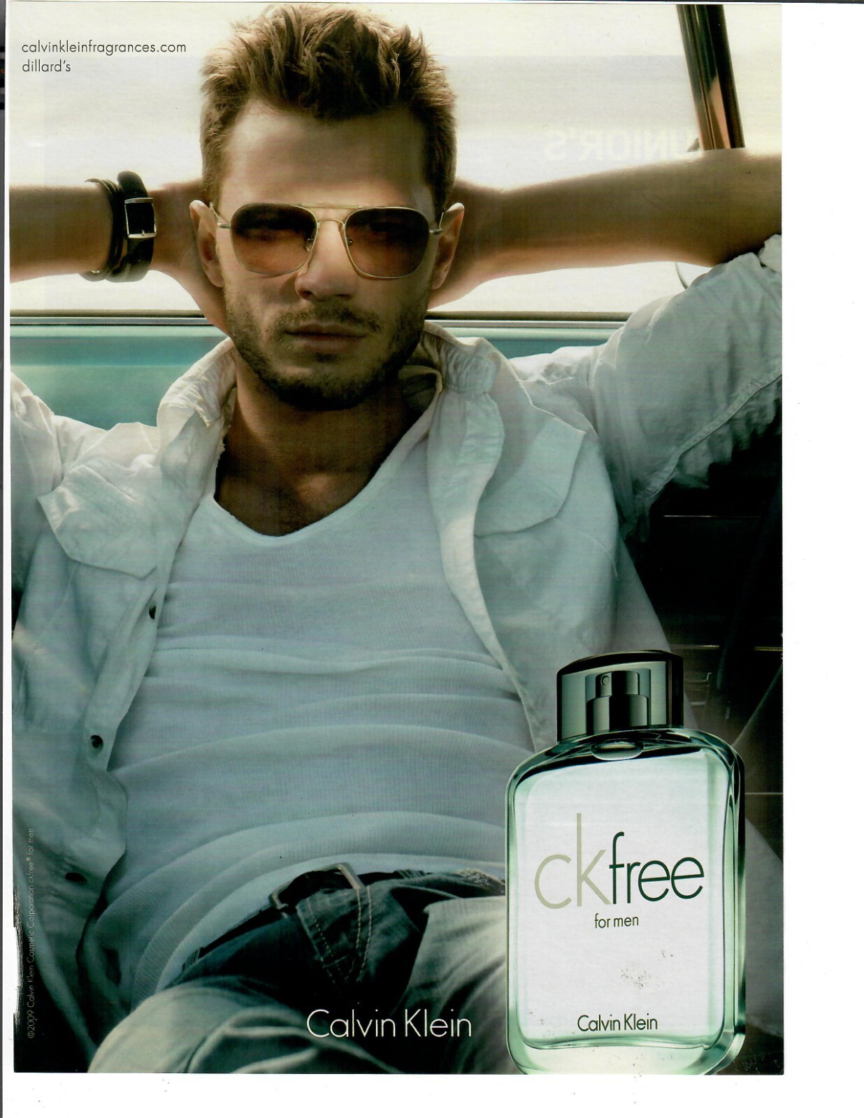 2010 Print Ad Calvin Klein CK Free Fragrance For Men Cologne Sexy Man ...