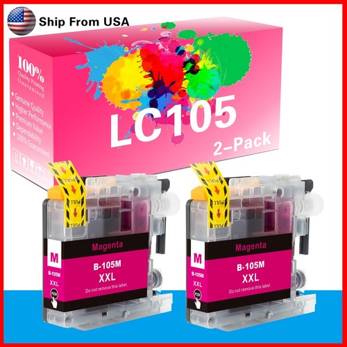 (2PK,Magenta) Compatible LC105 Ink Cartridge for J6920DW Printer | eBay