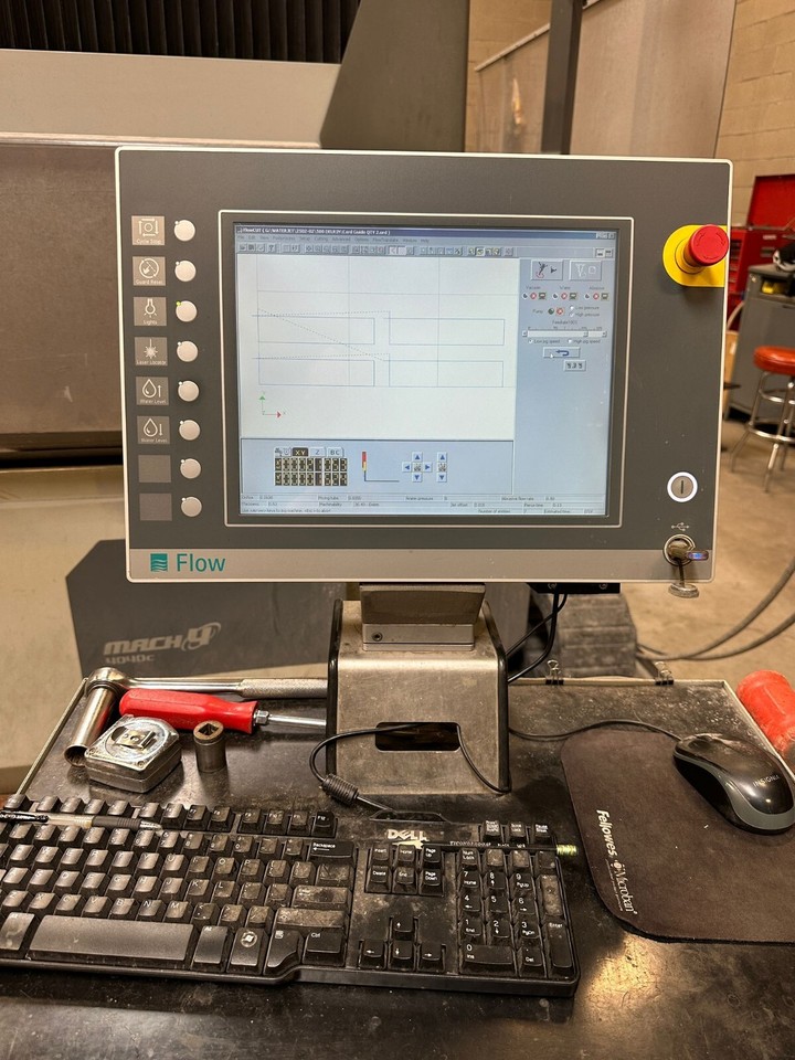 2013 Flow Mach 4 4040c CNC Waterjet XD Head 13x13 Table Size | eBay
