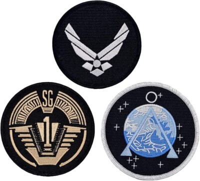 Stargate SG-1 Uniform Costum Embroidered Patch |3PC Hook Backing 3" (QP97) | eBay
