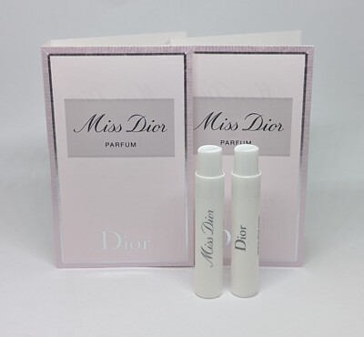 2x Miss Dior "PARFUM" (2x 1 ml Sample Spray) Ladies Eau De Parfum EDP ...