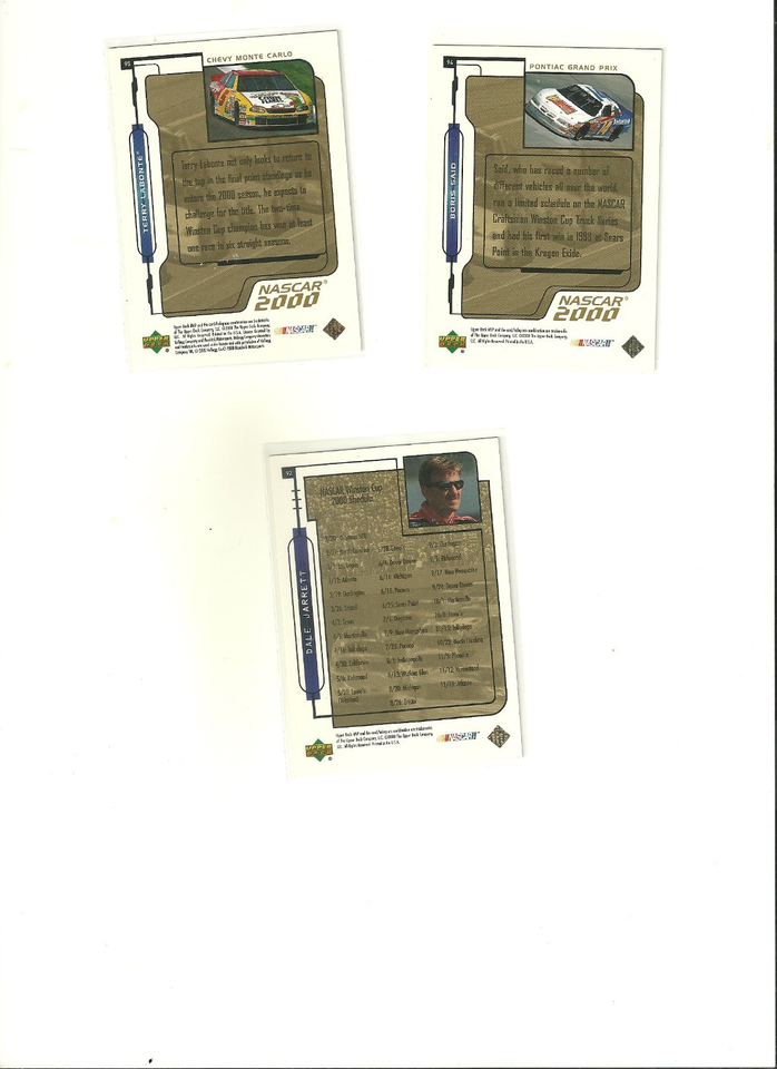 3 DIFFERENT 200 UPPER DECK MVP GOLD SCRIPT CARDS NUMBERED TO 125 LOT K ...