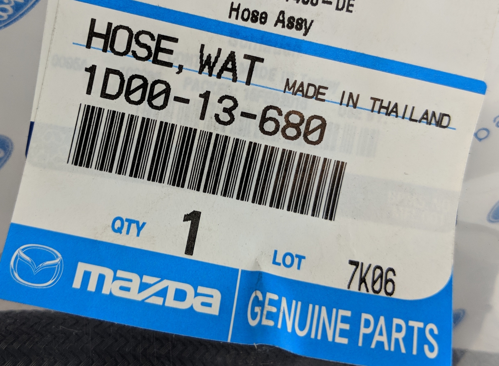 New Genuine Mazda BT-50 UP UR Manual Coolant Hose Pipe EGR Diesel 3.2L ...