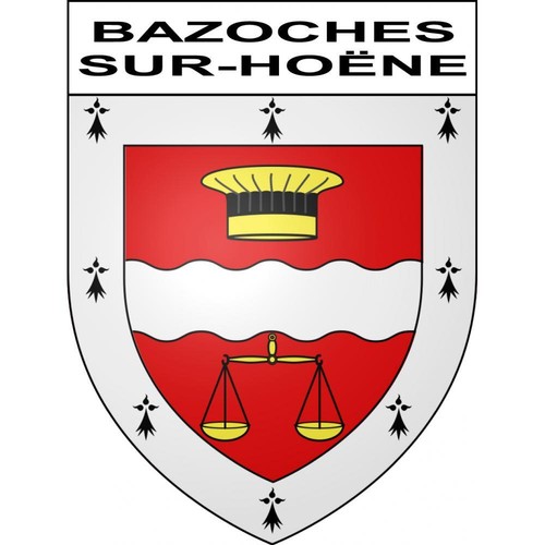 Bazoches-sur-Hoëne 61 ville sticker blason écusson autocollant adhésif ...