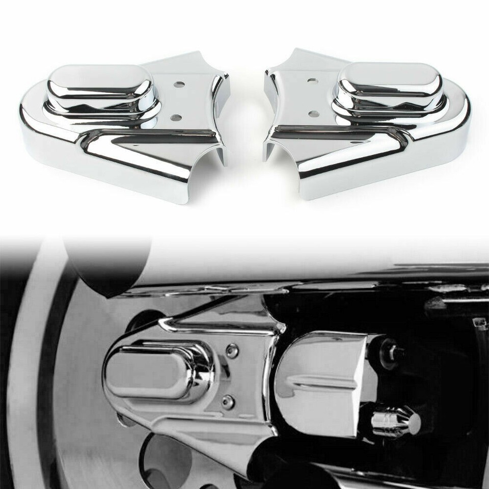 Chrome Phantom Rear Axle Covers For Harley 86-07 Softail FLSTC FLST ...