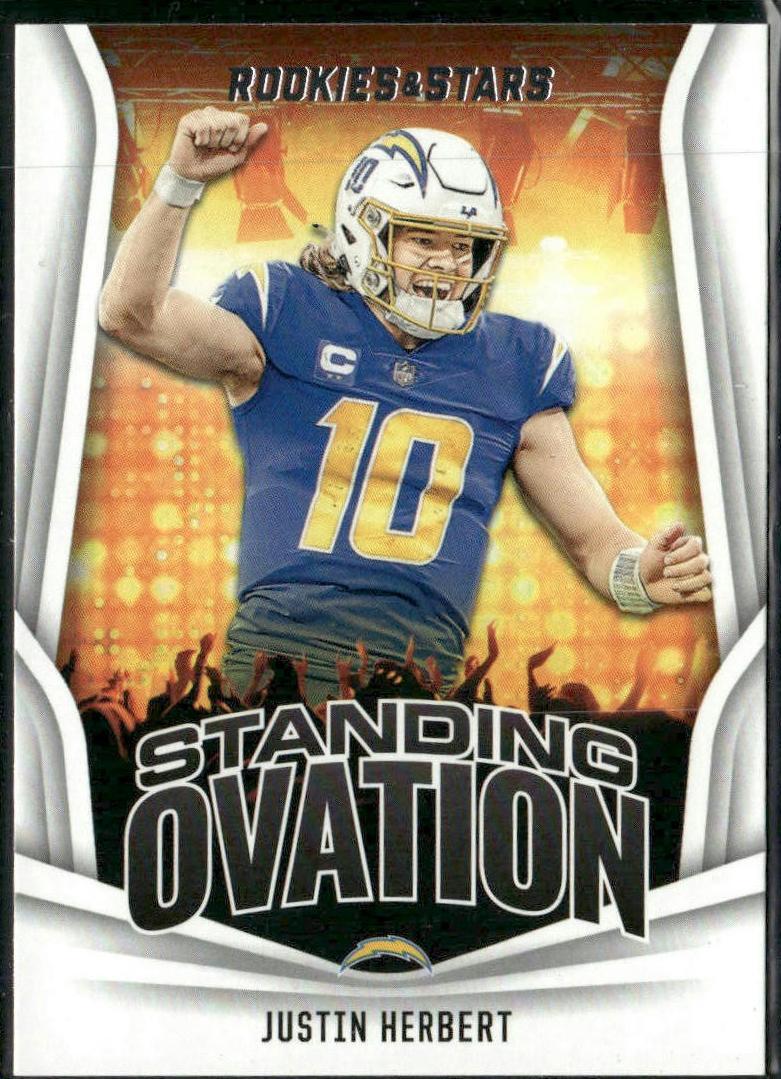 2023 Panini Rookies & Stars - Standing Ovation Justin Herbert #SO-14 ...
