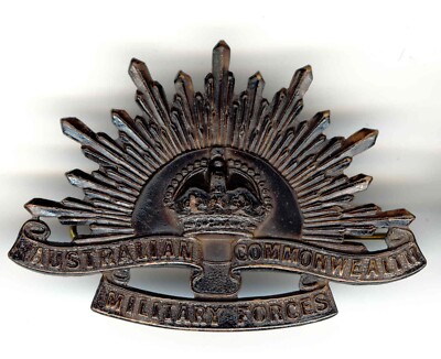 Original WW1 Australian 'Rising Sun" Hat Badge (Stokes & Sons, Melb ...