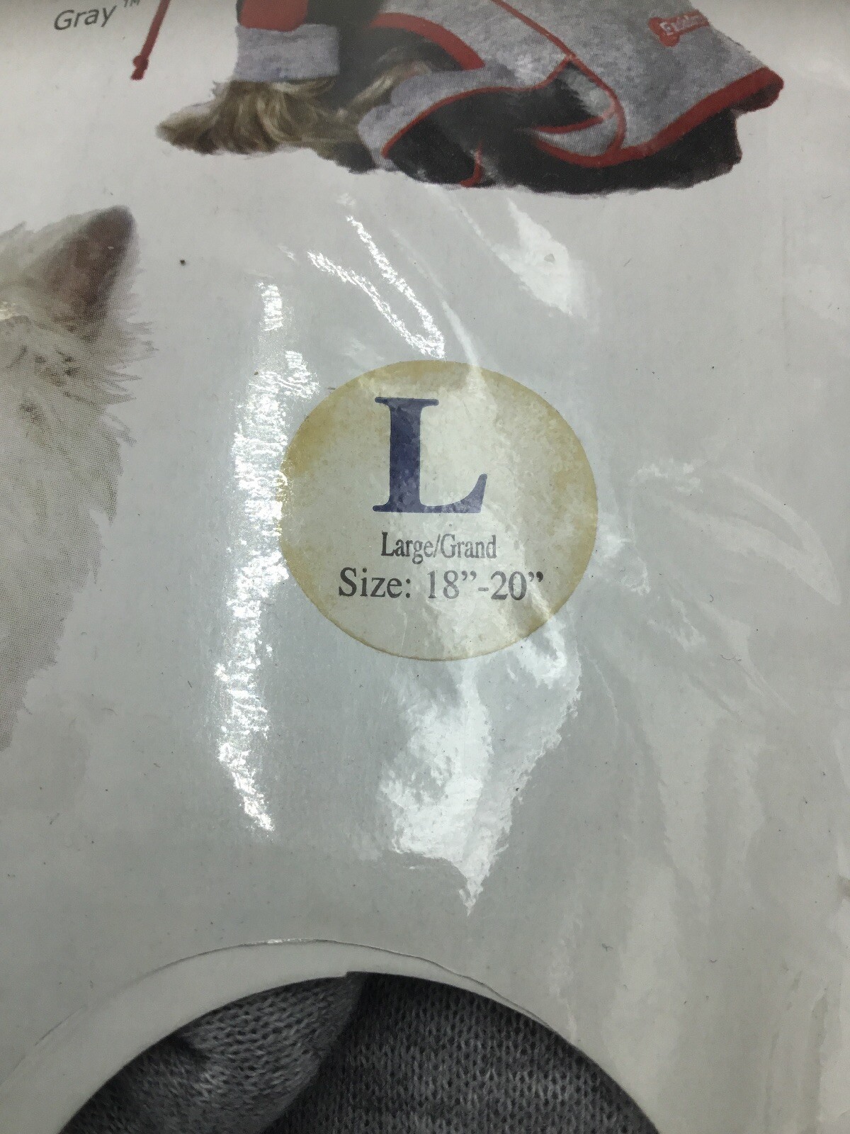 Fashion Pet Athletic Track Suit Dog Size Large Gray NEW Costume corgi ...