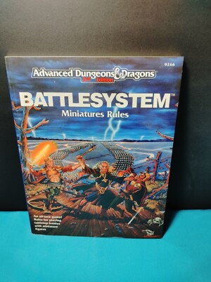 AD&D 2nd Edition Battlesystem Miniatures Rules RPG BOOK | eBay
