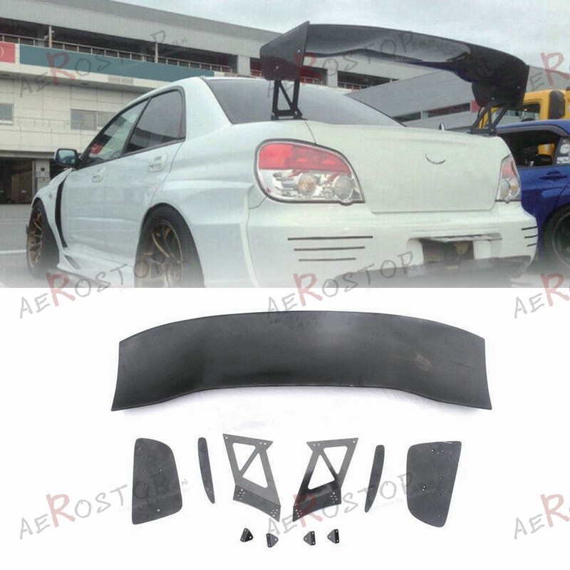 FIBER GLASS FRP VTX TYPE-2V GT WING 1400MM WITH BASE FOR IMPREZA GD WRX ...
