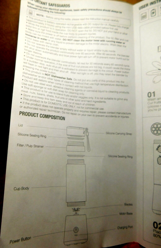 CWC (Cook With Color)~Portable Blender Model #CPBC01 SAG Green 2023 | eBay