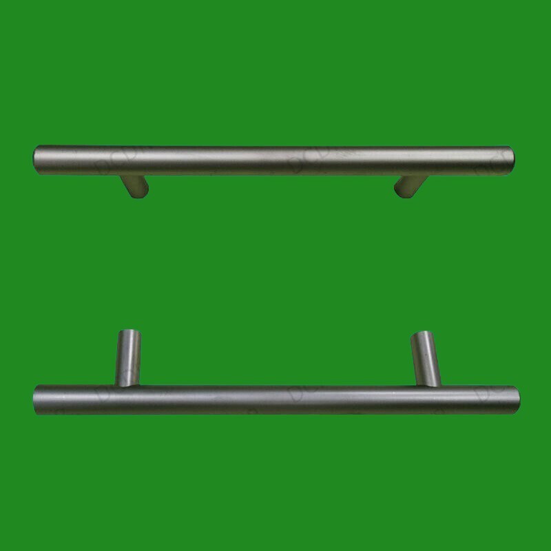 6x 96mm Matt Chrome Effect Door Handle T Bar, Wardrobe, Cupboard ...