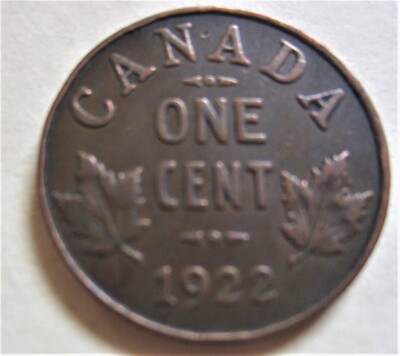 1922 Canada Small Cent Rare Key Date Coin. Penny 1cent | eBay