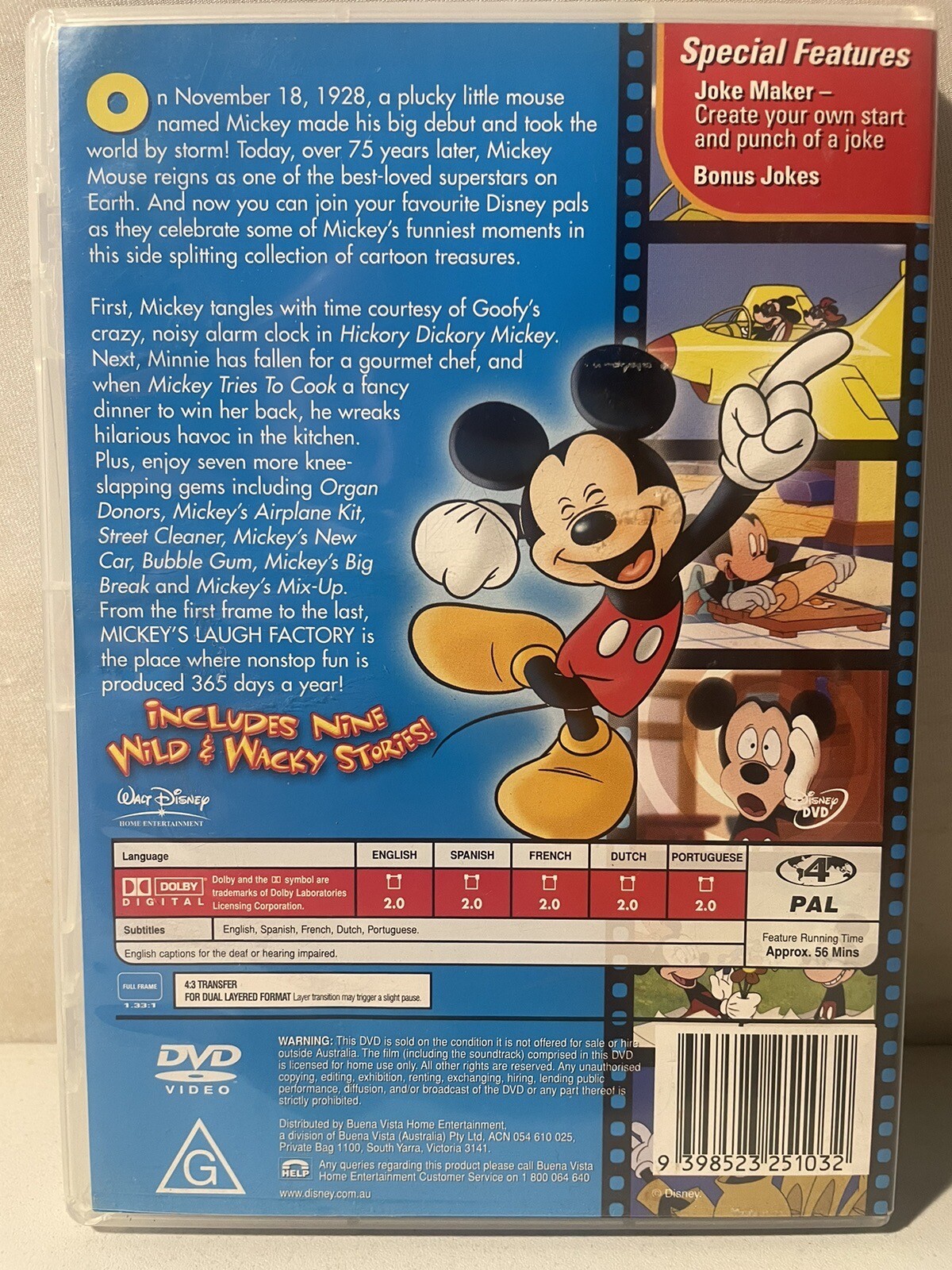 Disney Mickey's Laugh Factory (DVD) PAL Region 4 Disney | eBay Australia